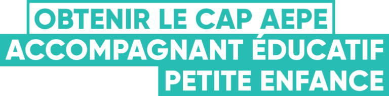 CAP Accompagnant Éducatif Petite enfance (AEPE) - Formation à distance ...